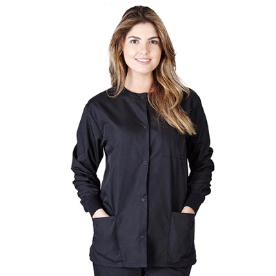 Nursing Hospital Uniforms Long Sleeve With Buttons Scrub Jackets
