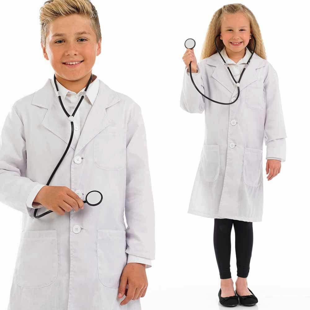 Wholesale boy girl Costume children cosplay kids white lab coat